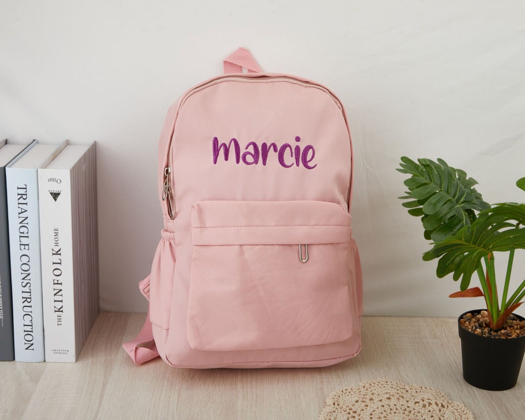 Custom Name Backpack, Hand Embroidery With Name, Choice of Colours ...