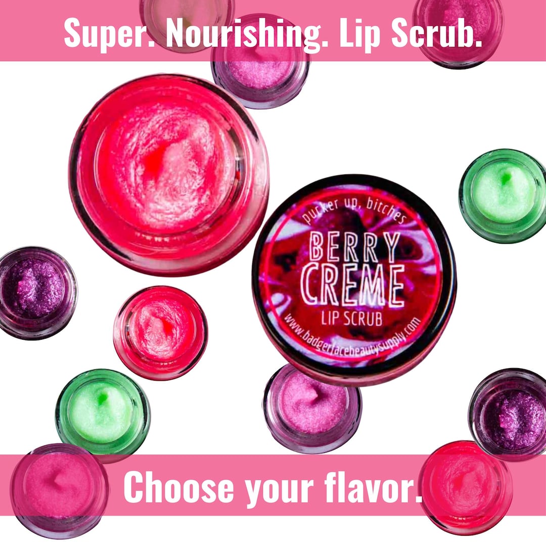 Exfoliating Sugar Lip Scrub. Natural, Cruelty Free Lip Exfoliator. Soft ...