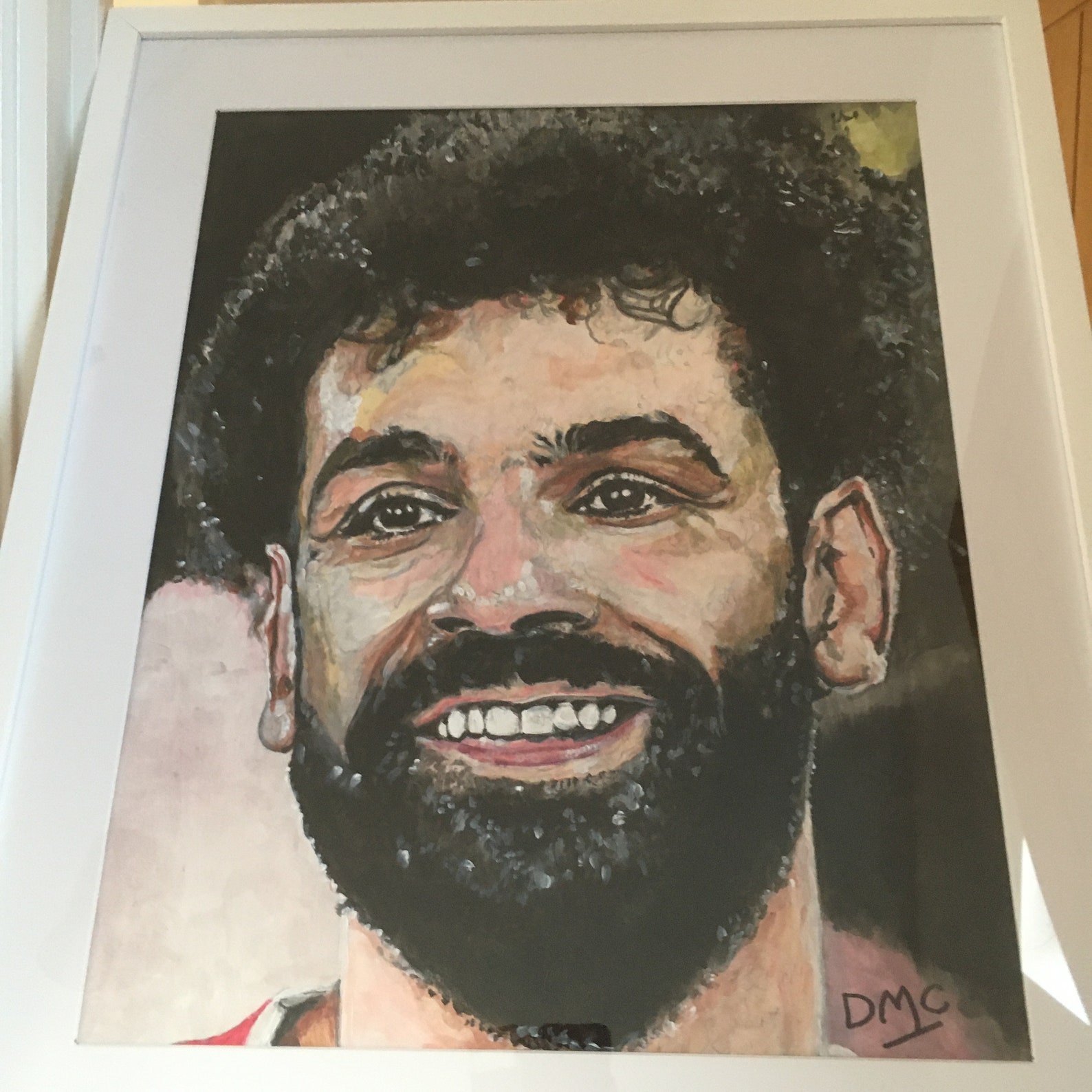 Portrait of Mo Salah Original One off Signed - Etsy