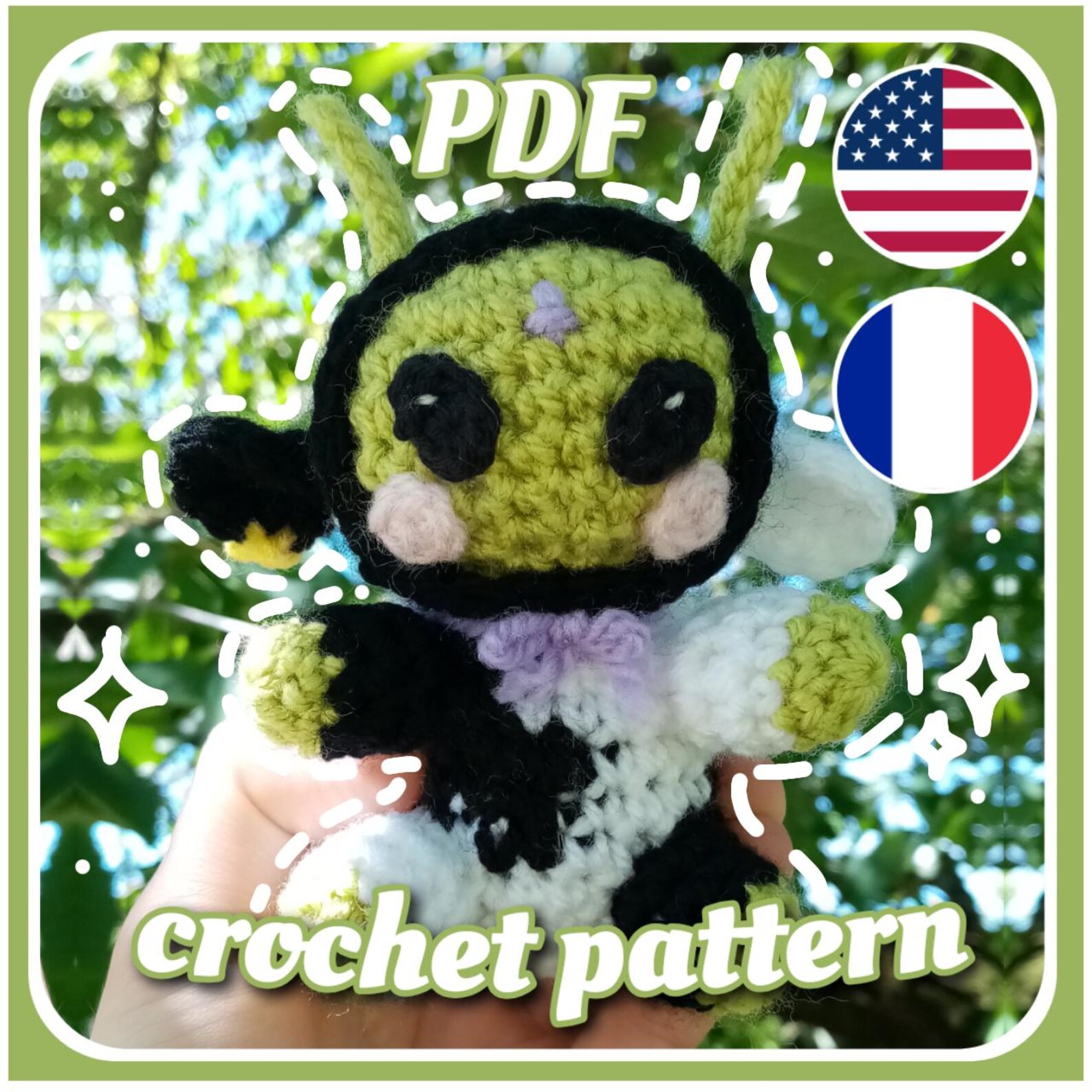 Alien Cow Crochet Pattern Plushie Gift Tutorial Amigurumi Animal Space ...
