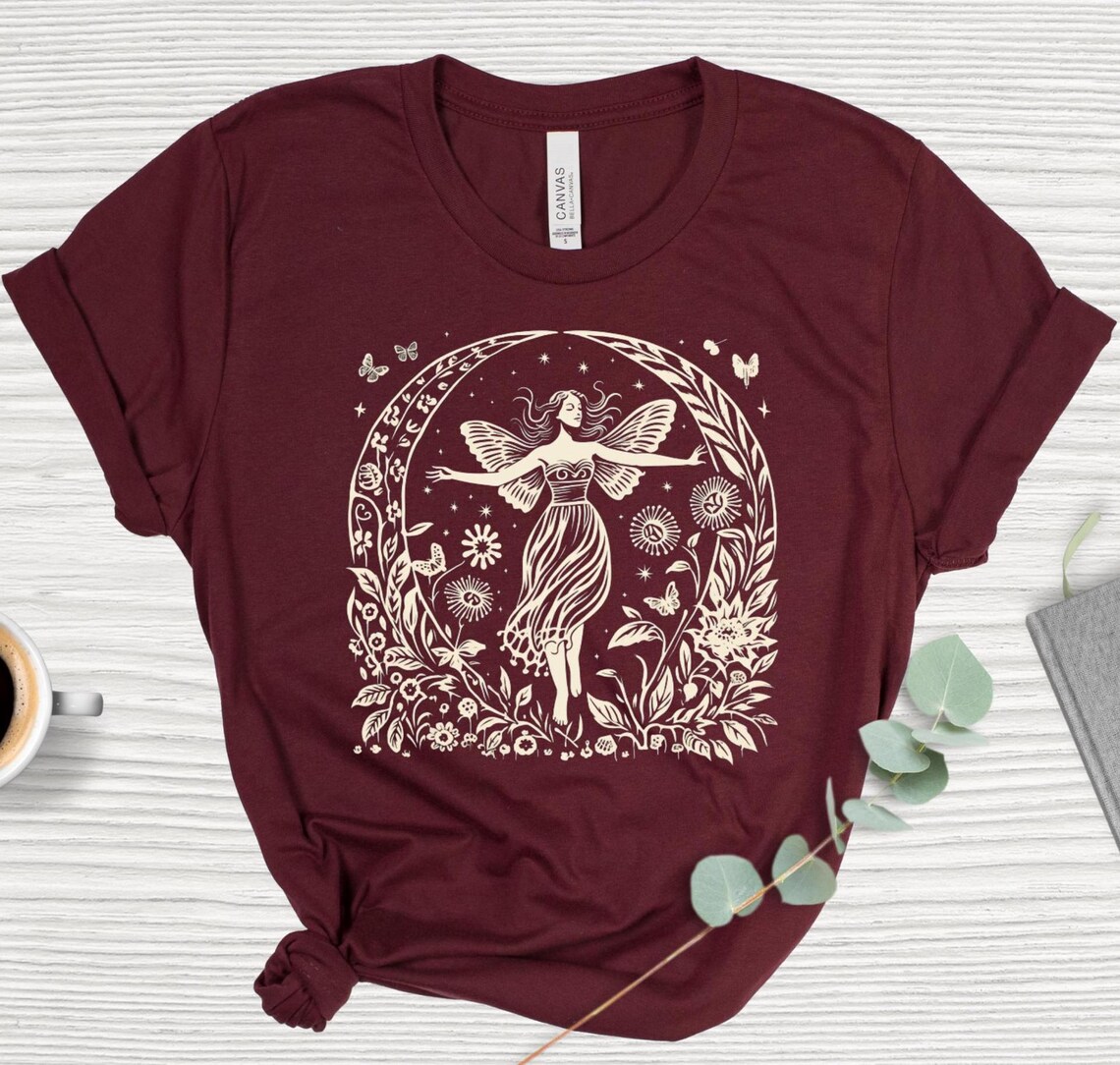Vintage Fairycore Shirt, Whimsical Fairy Tshirt, Magic Fairies T-shirt ...