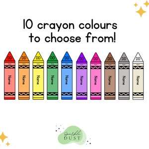 Customisable Crayon Birthday Display - KG Primary - Etsy