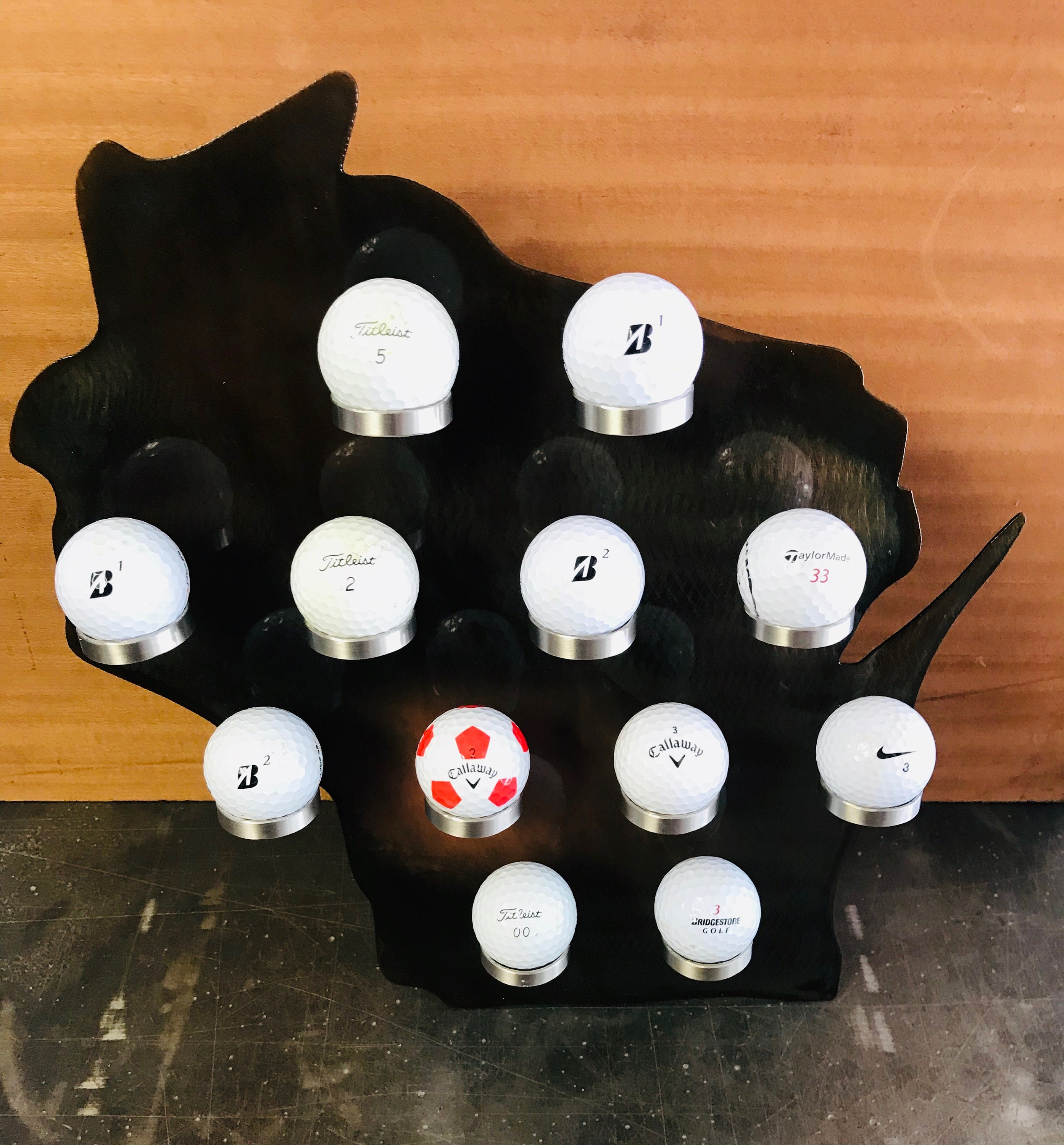 USA State Golf Ball Holder: Personalized Steel Map Display - Etsy