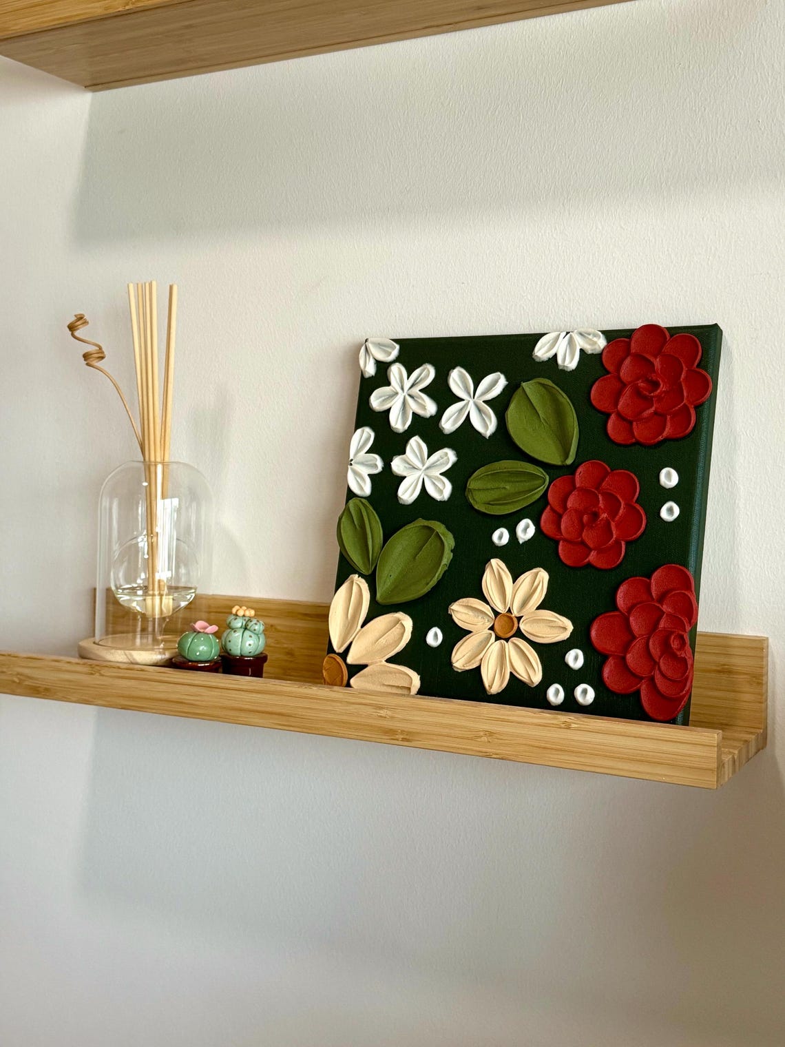 8/9 10x10 Floral Fall-inspired Autumn-inspired Textured Wall Room ...