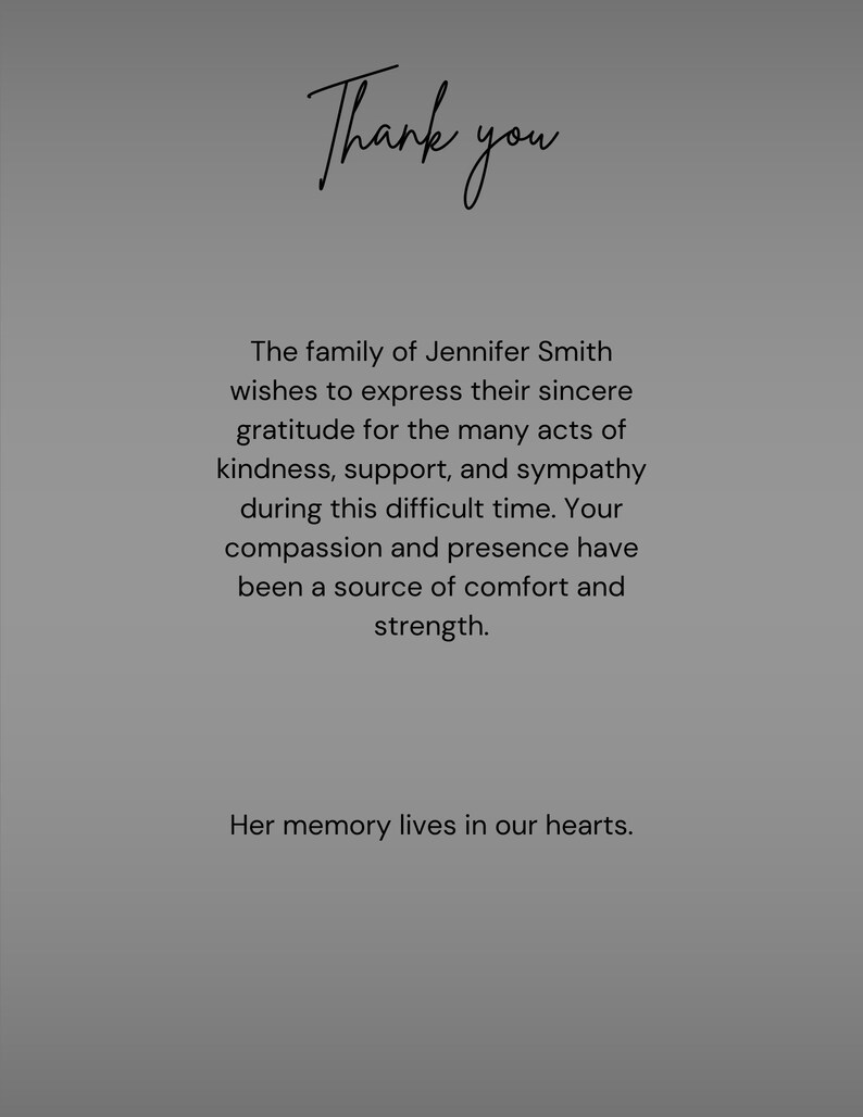 Funeral Program Template, Printable Editable Funeral Memorial Program ...