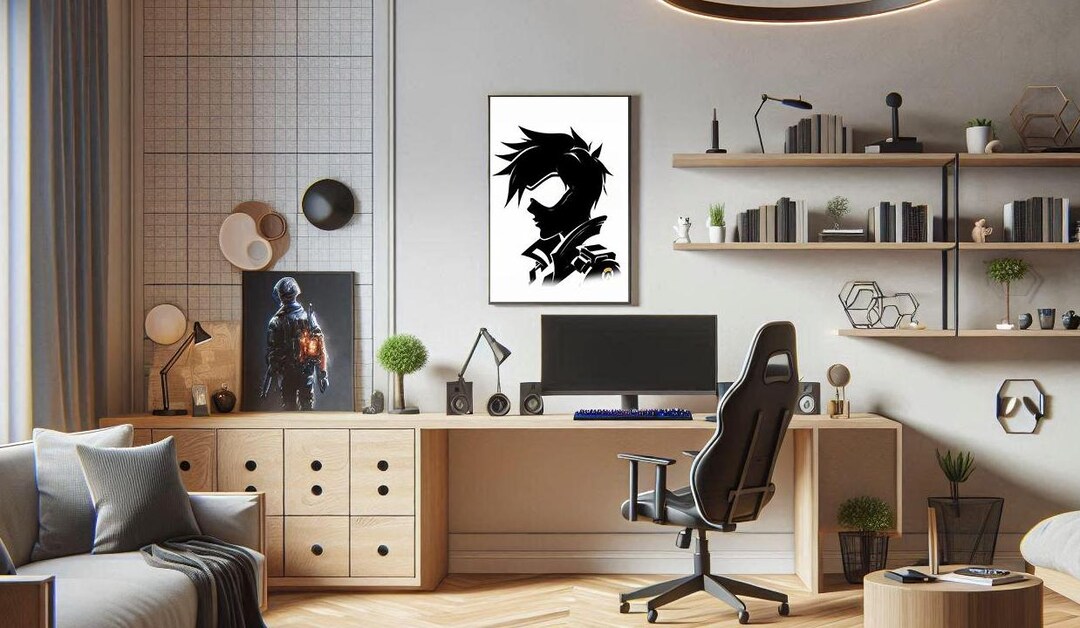 Wall Canvas Game Art Gamer High Quality Canvas Games Print Overwatch ...