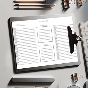 Simple Daily Planner Printable Practical Night Shift Work Schedule 24 ...