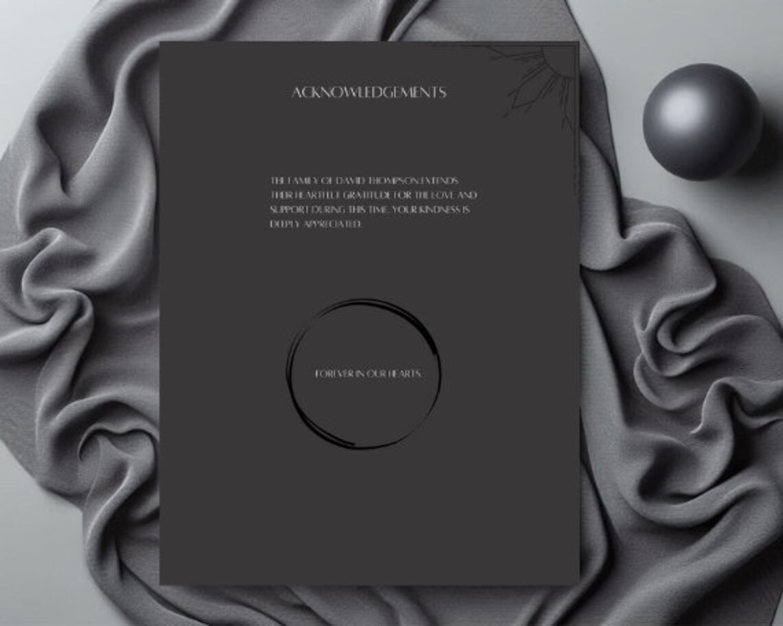 Editable Funeral Program Template, Printable Funeral Card Memorial ...