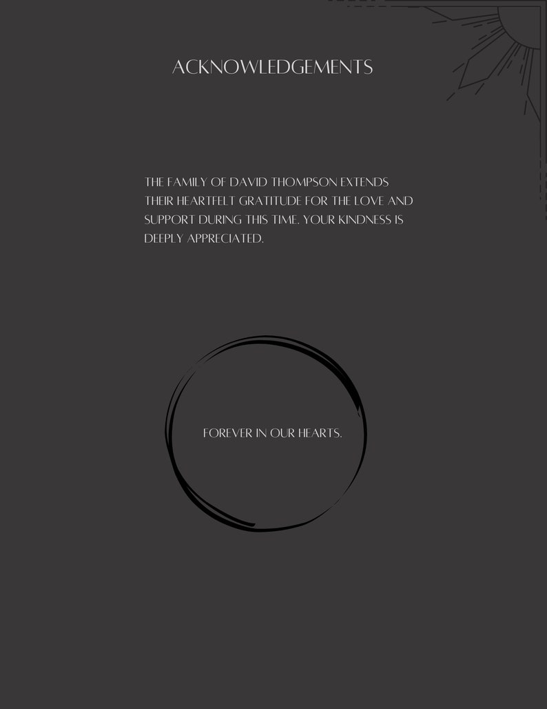 Editable Funeral Program Template, Printable Funeral Card Memorial ...