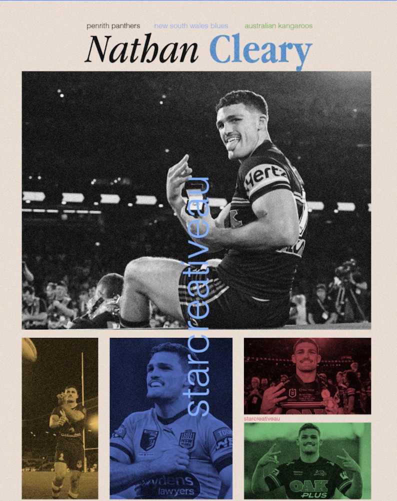 Nathan Cleary Digital Poster - Etsy