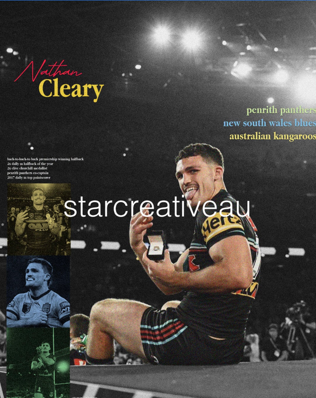 Nathan Cleary Digital Poster - Etsy