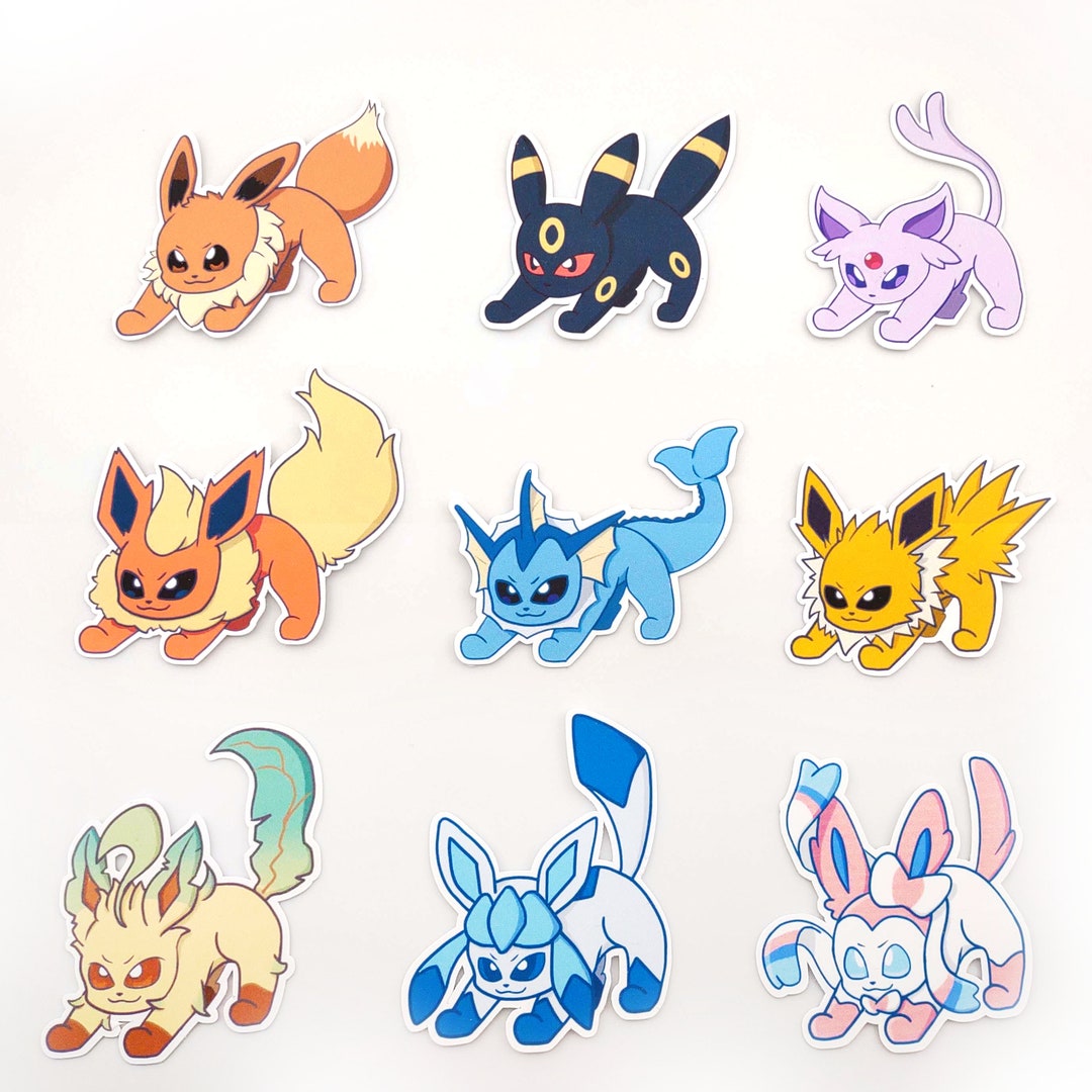 Eeveelution Stickers - Etsy