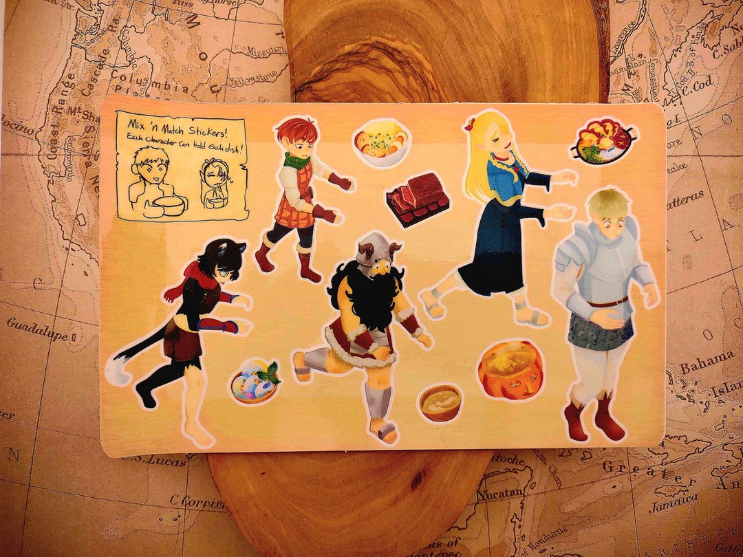 Dungeon Meshi Sticker Sheet - Etsy