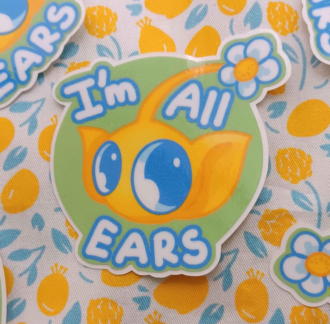 I'm All Ears Pikmin Sticker - Etsy