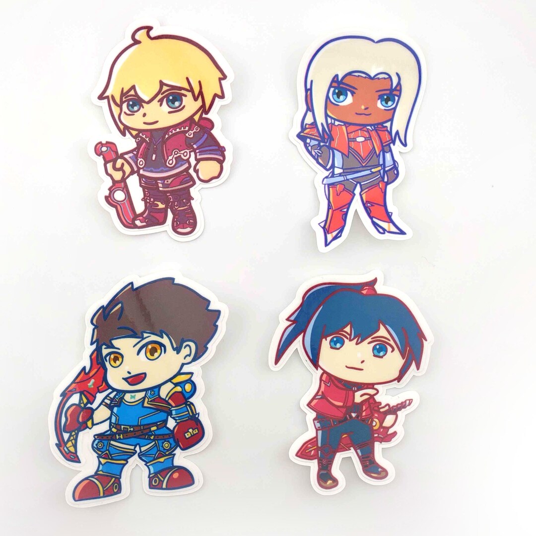 Xenoblade Character Stickers - Waterproof Vinyl Decals - Etsy