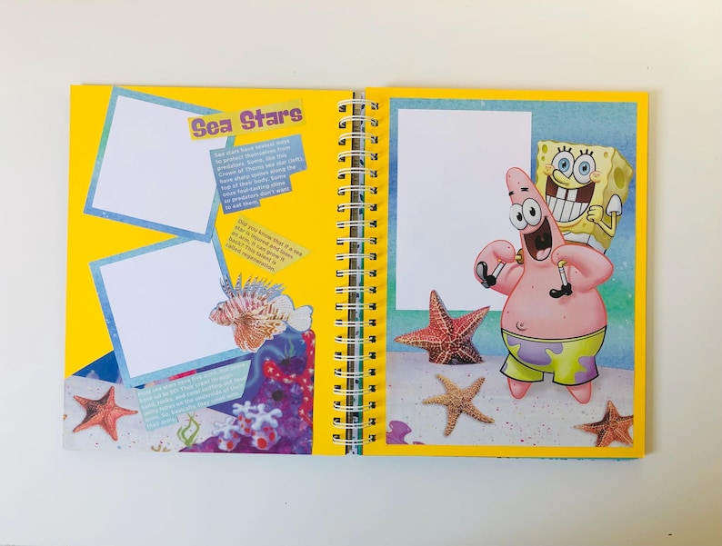 Handmade Scrapbook - Spongebob Theme - Etsy