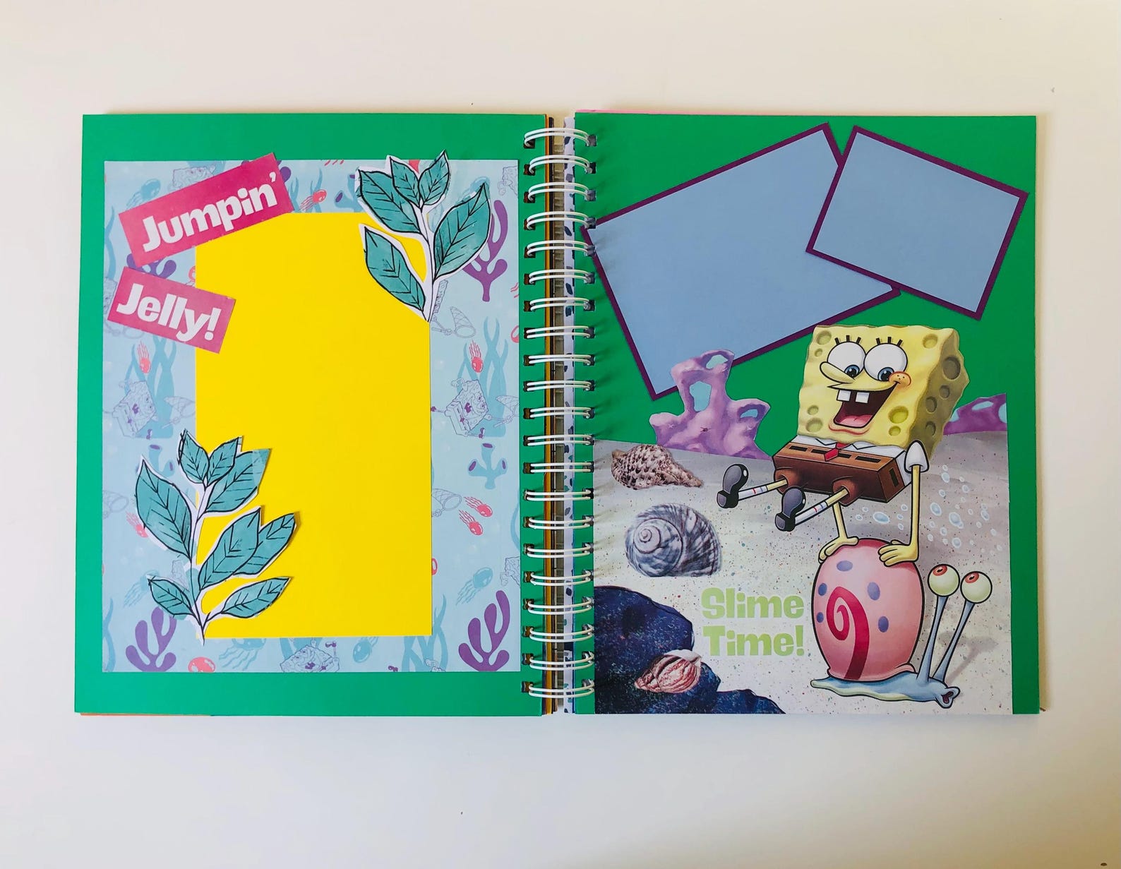 Handmade Scrapbook - Spongebob Theme - Etsy
