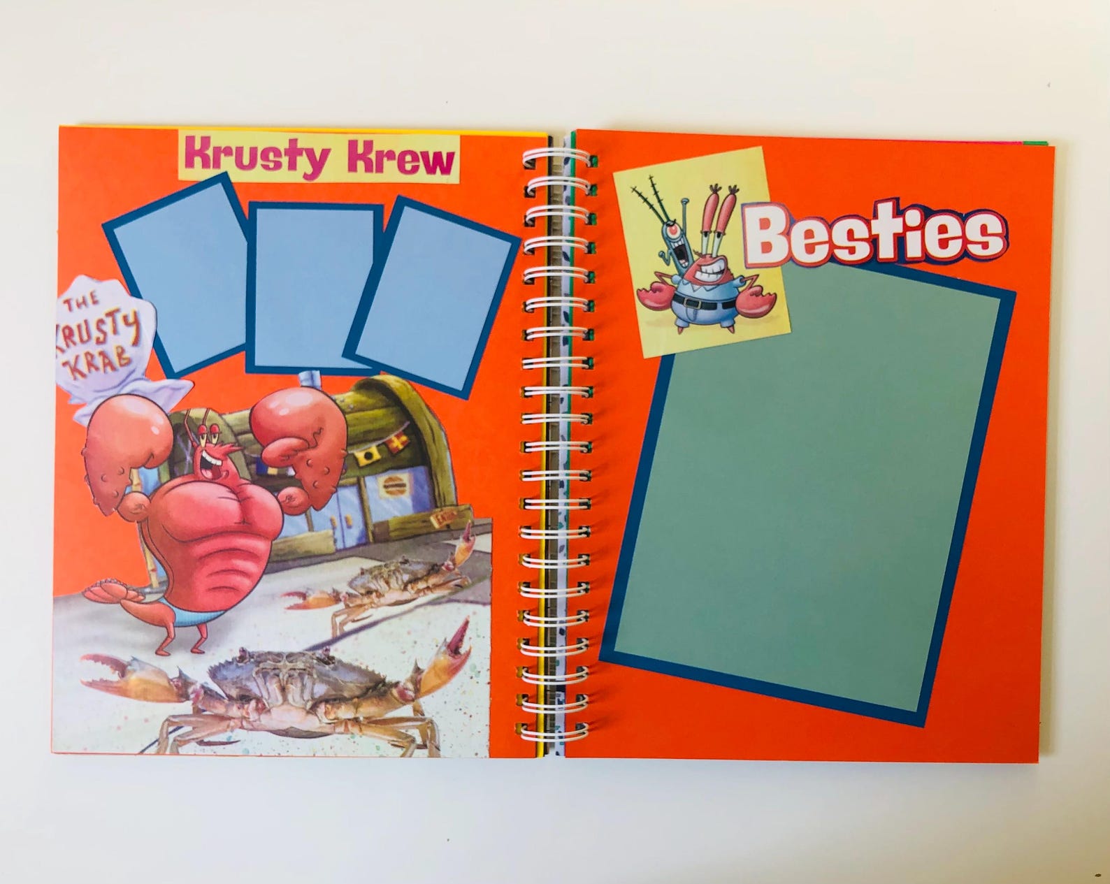 Handmade Scrapbook - Spongebob Theme - Etsy