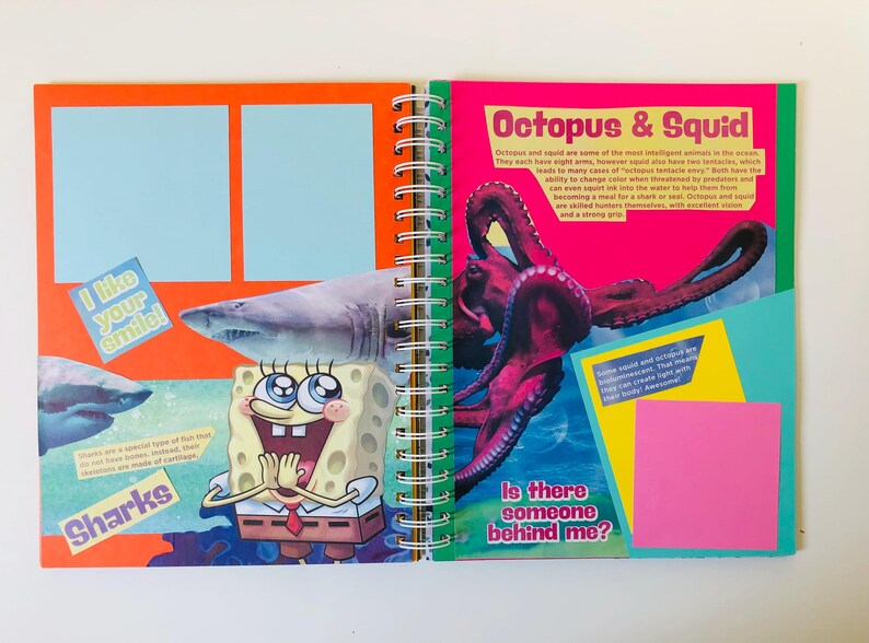 Handmade Scrapbook - Spongebob Theme - Etsy