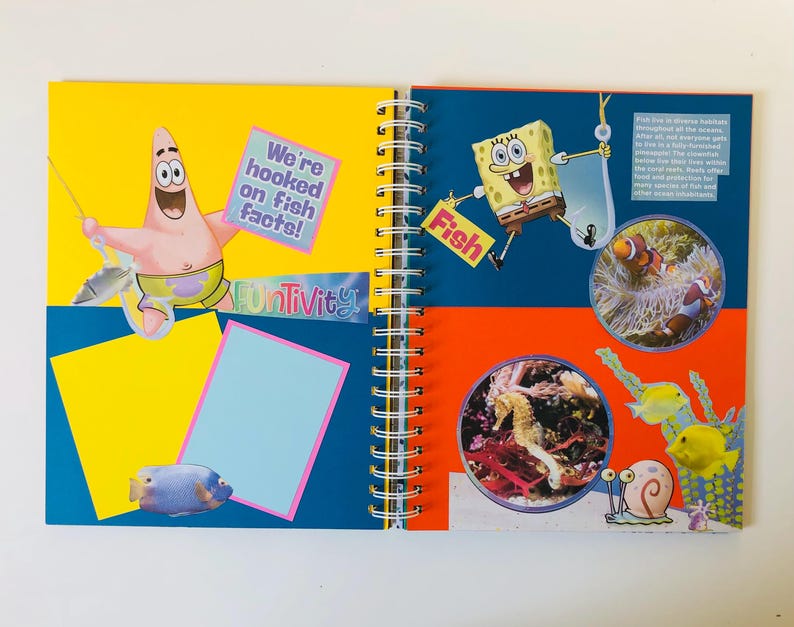 Handmade Scrapbook - Spongebob Theme - Etsy
