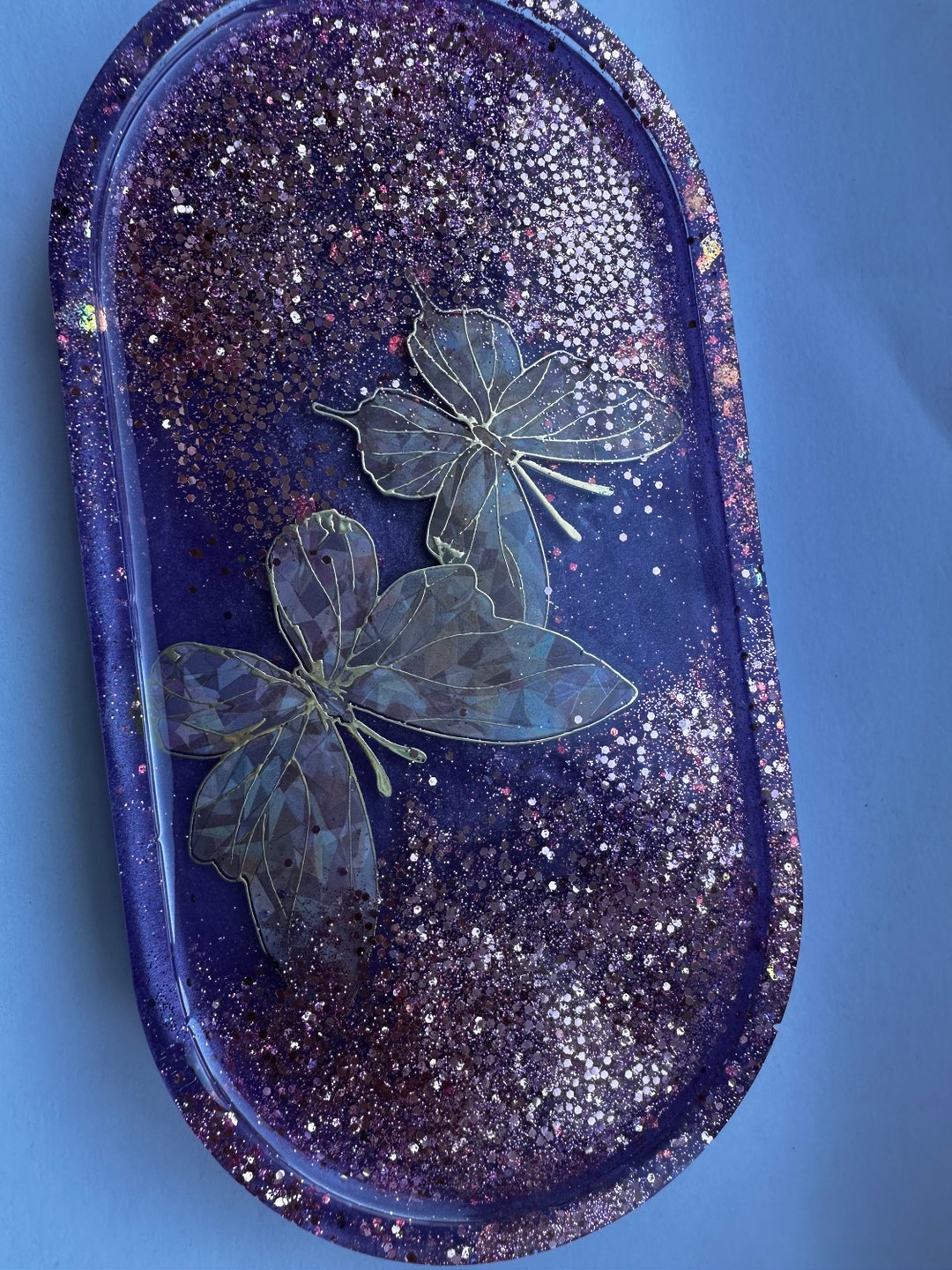 Trinket Tray Butterflies Made From Resin Ideal for Jewellery, Keys or ...
