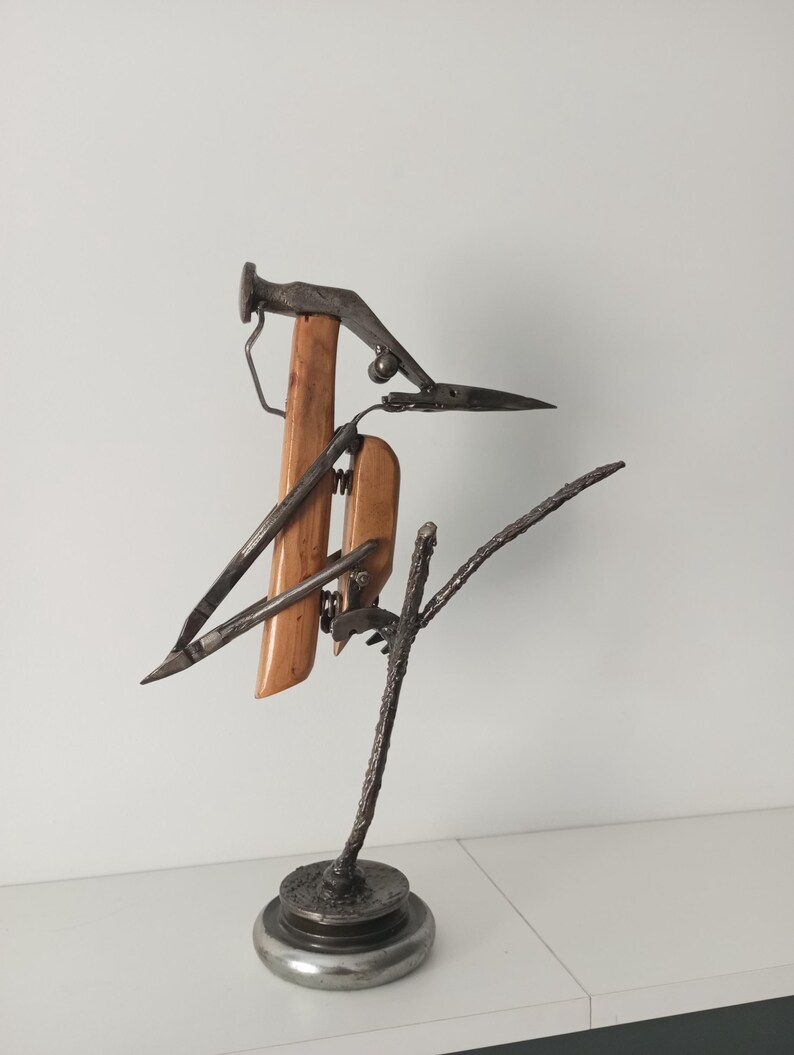 Bird, Woodpecker, Scrap Art, Metal Art, Recycling and Garbage ...