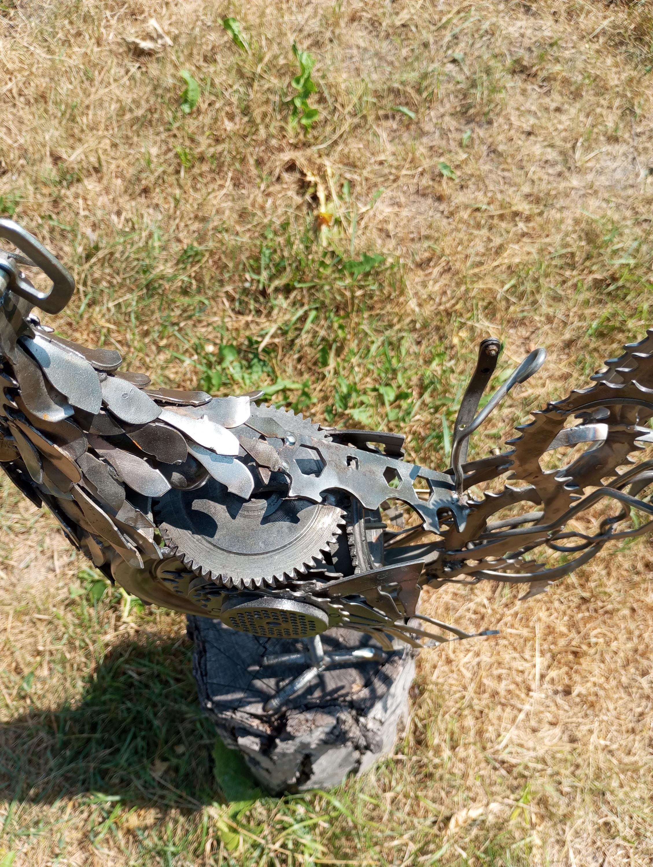 Bird, Rooster, Scrap Art, Metal Art, Recycling and Garbage, Collections ...