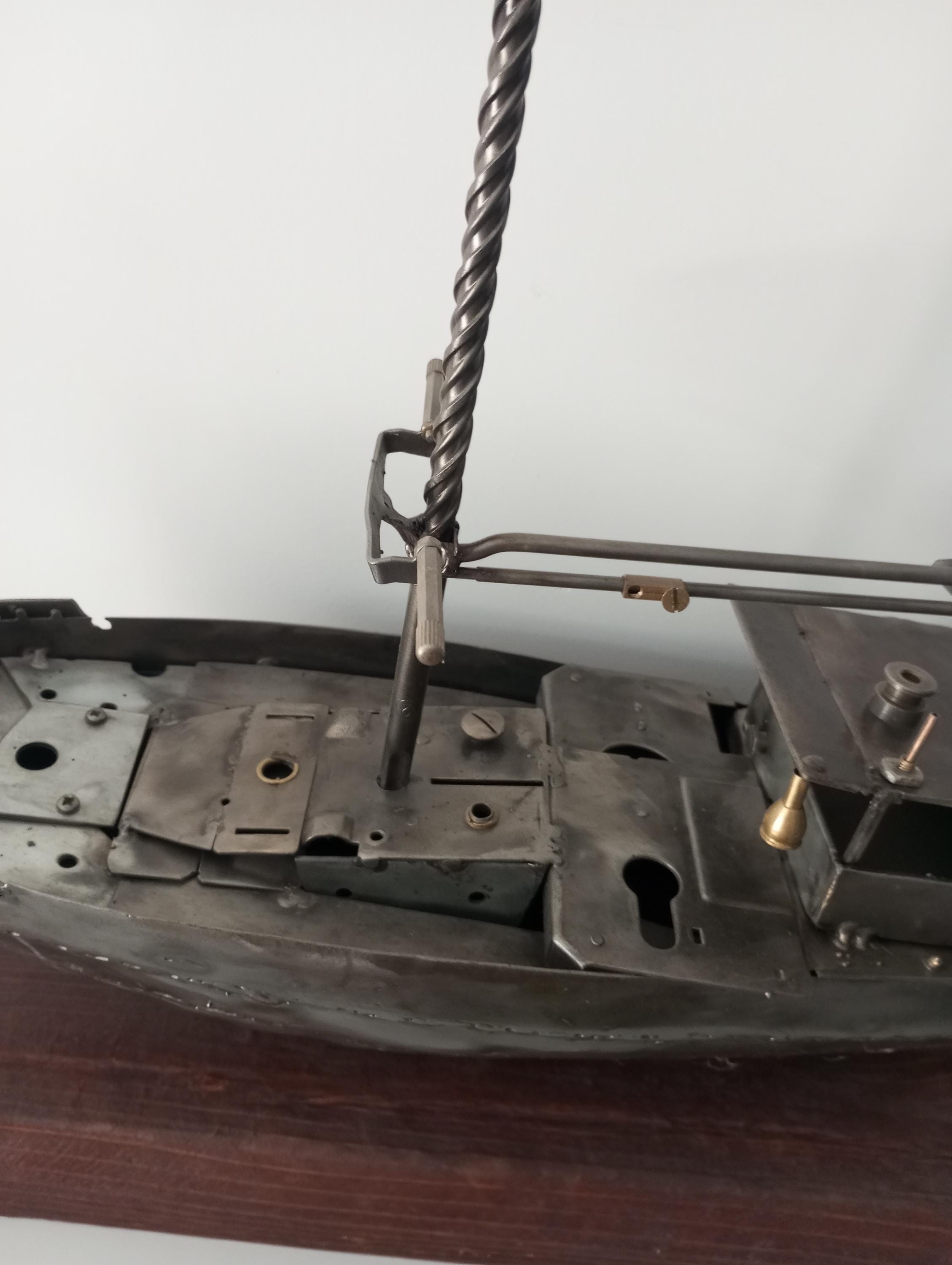 Scrap Metal Boat Sculpture: Recycled Fishing Boat Art - Etsy