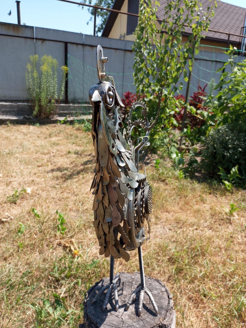 Bird, Rooster, Scrap Art, Metal Art, Recycling and Garbage, Collections ...