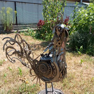 Bird, Rooster, Scrap Art, Metal Art, Recycling and Garbage, Collections ...