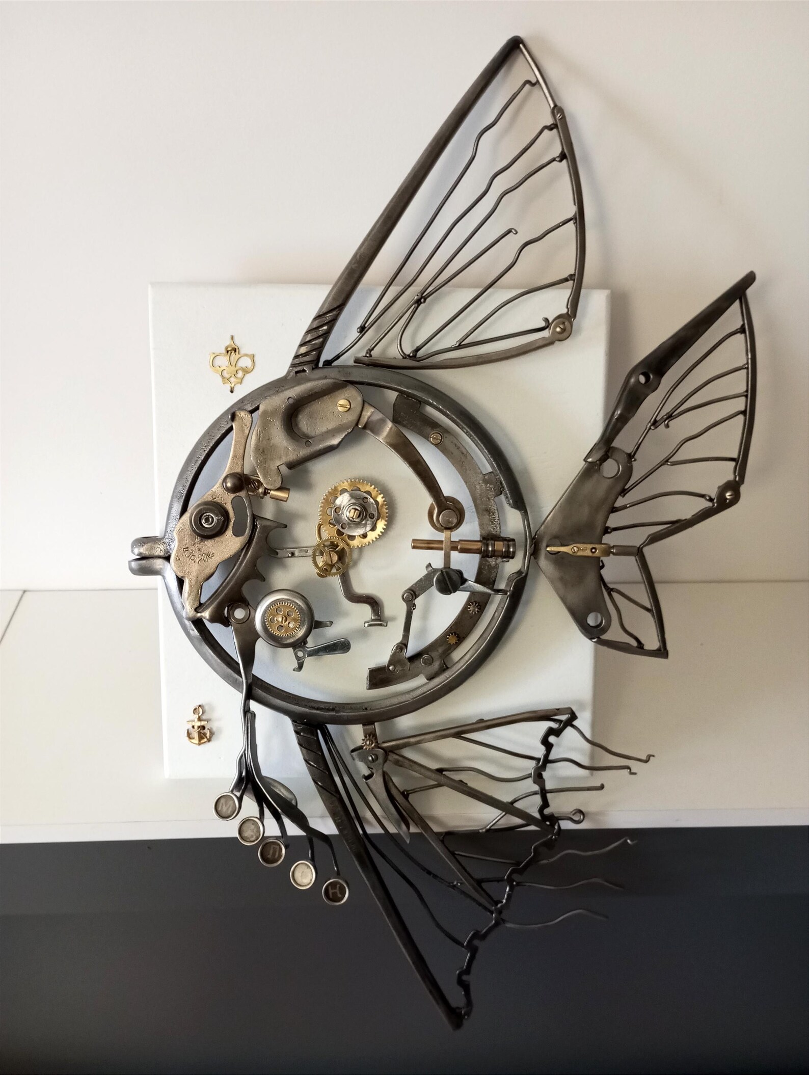 Scrap Metal Fish Wall Art: Recycled Steampunk Decor - Etsy