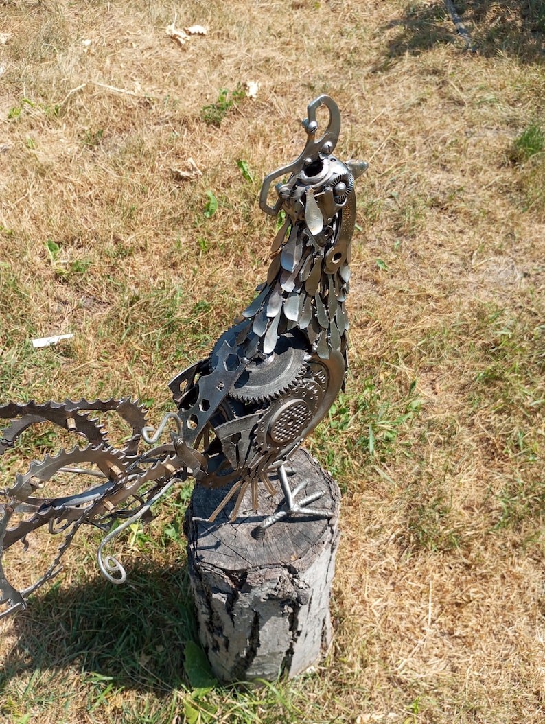 Bird, Rooster, Scrap Art, Metal Art, Recycling and Garbage, Collections ...