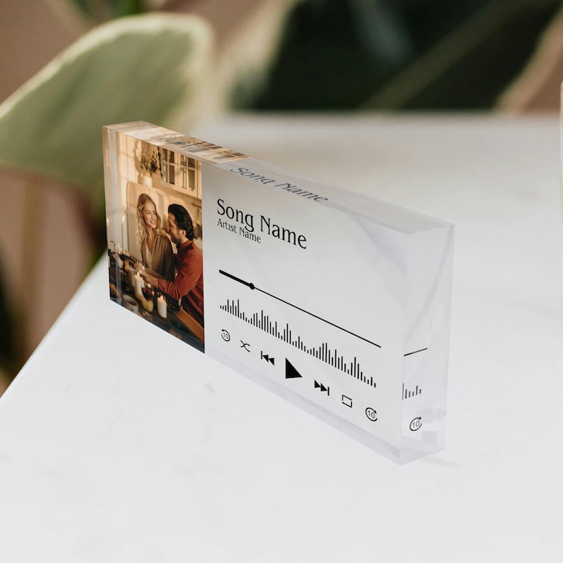 Custom Music Song Plaque Block,name Plate for Office Workers ...