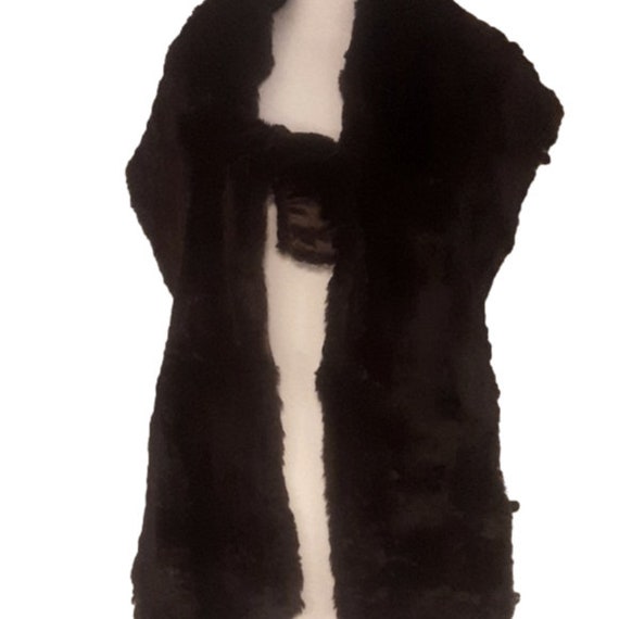 1930s 1940s Real Dark Brown Fur Bolero /Shawl Wedding… - Gem