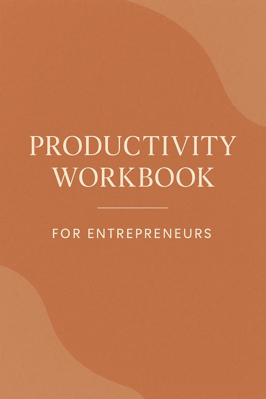 Downloadable and Printable Productivity Workbook for Business Owners ...