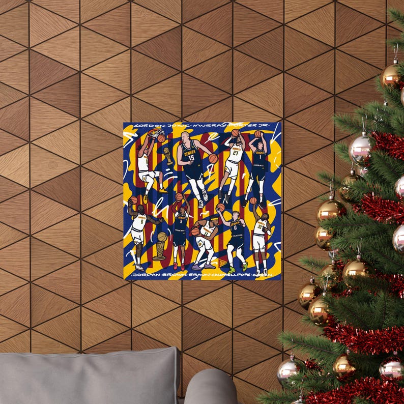 Denver Nuggets 22/23 NBA Champions Square Poster Print - Etsy