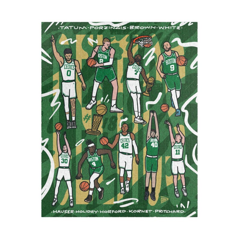 Boston Celtics Away Jigsaw Puzzle 23/24 NBA Champions (1014, 520, 252 ...