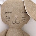 Taupe Linen Bunny - Etsy
