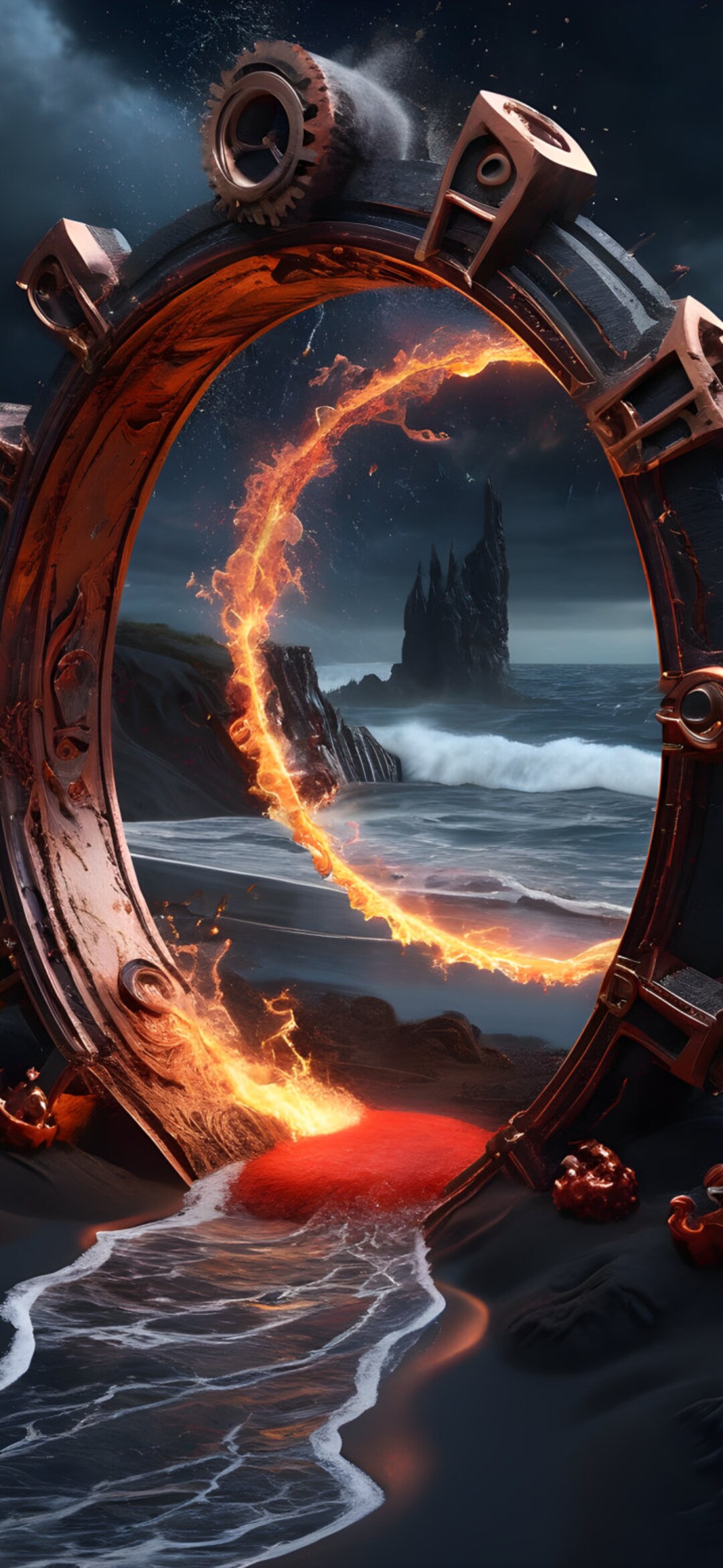 Doppeltes Tor des Feuers - Etsy.de