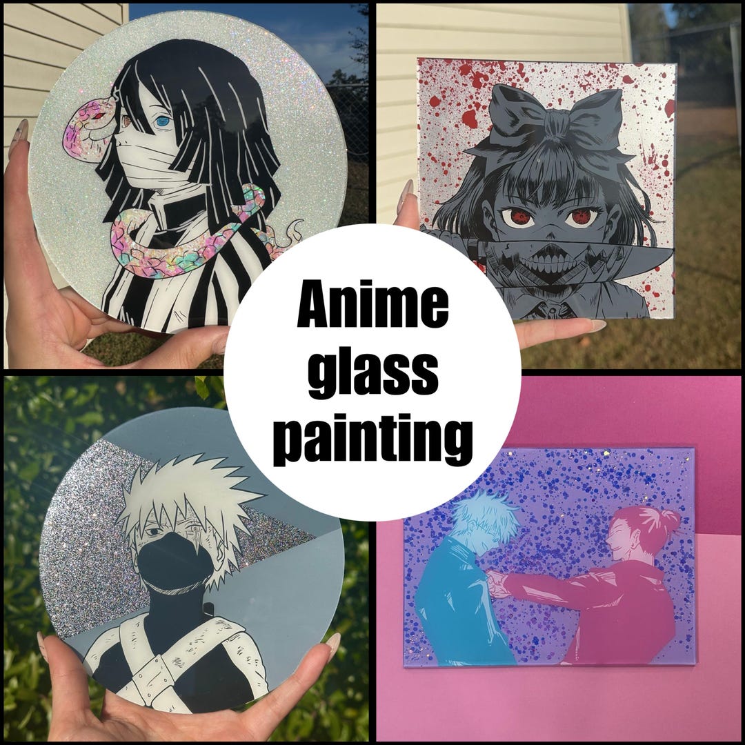 Anime Glass Paintings - Etsy