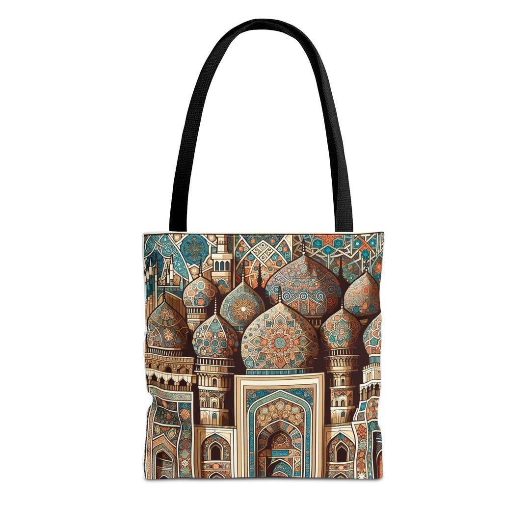 Islamic Art Tote Bag Unique Patterned Shoulder Bag, Ethnic Cultural ...