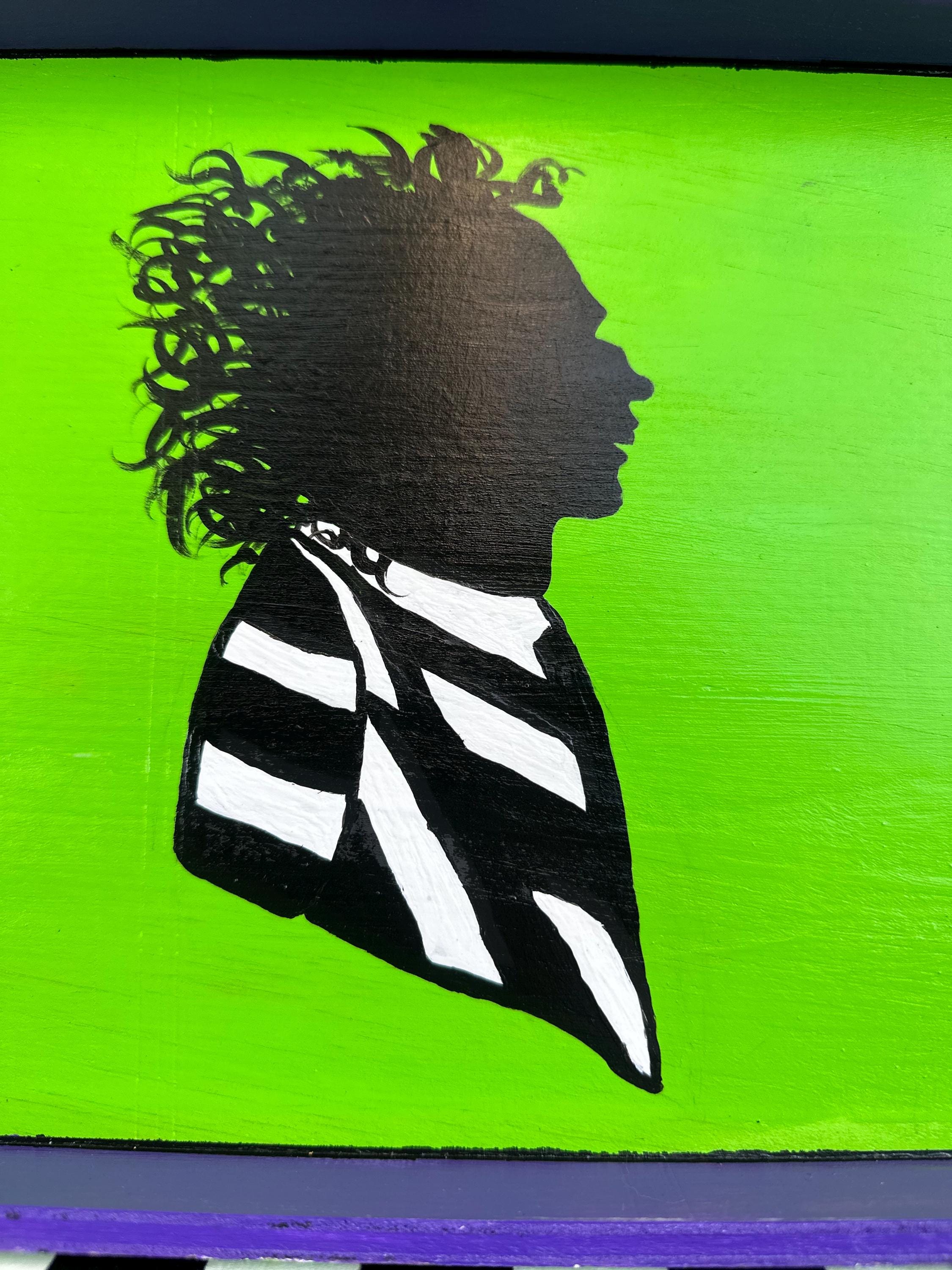 Custom Handpainted Beetlejuice Wooden Box - Etsy