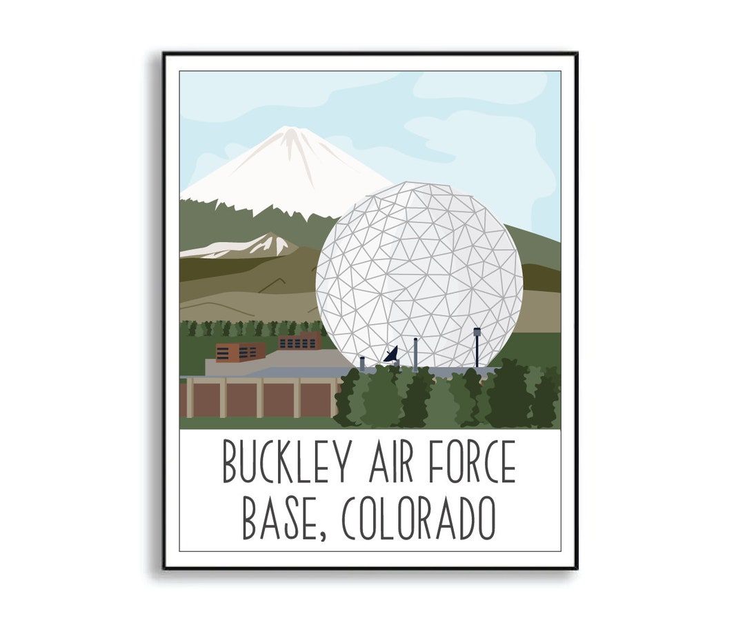 Buckley AFB Poster, Buckley Air Force Base Print, Colorado Air Force ...