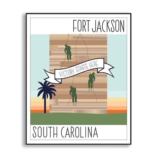Fort Jackson Map - Etsy