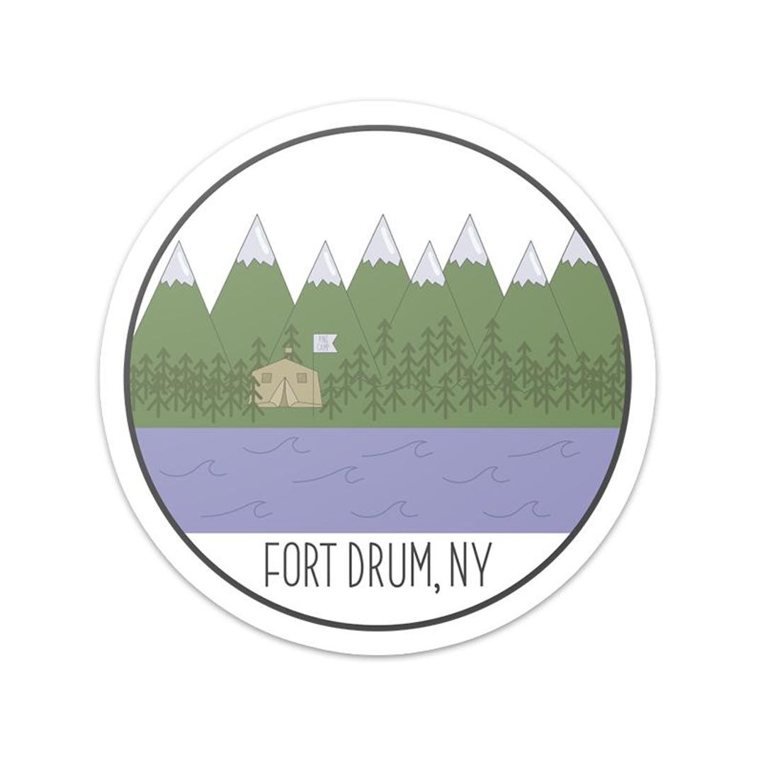 Fort Drum Decal, Collectible Duty Station Sticker, Waterproof Army Base ...