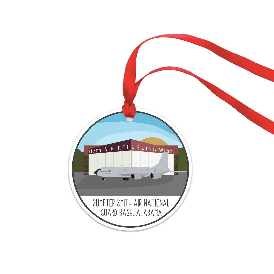 Sumter Smith Air National Guard Base Ornament, Alabama Air Guard Gift ...