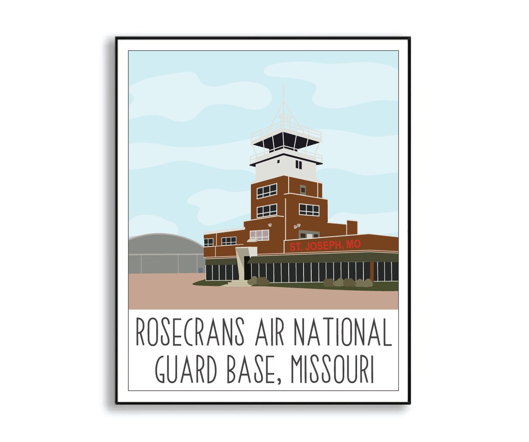 Rosecrans Air National Guard Base Art Print, St Joseph MO - Etsy