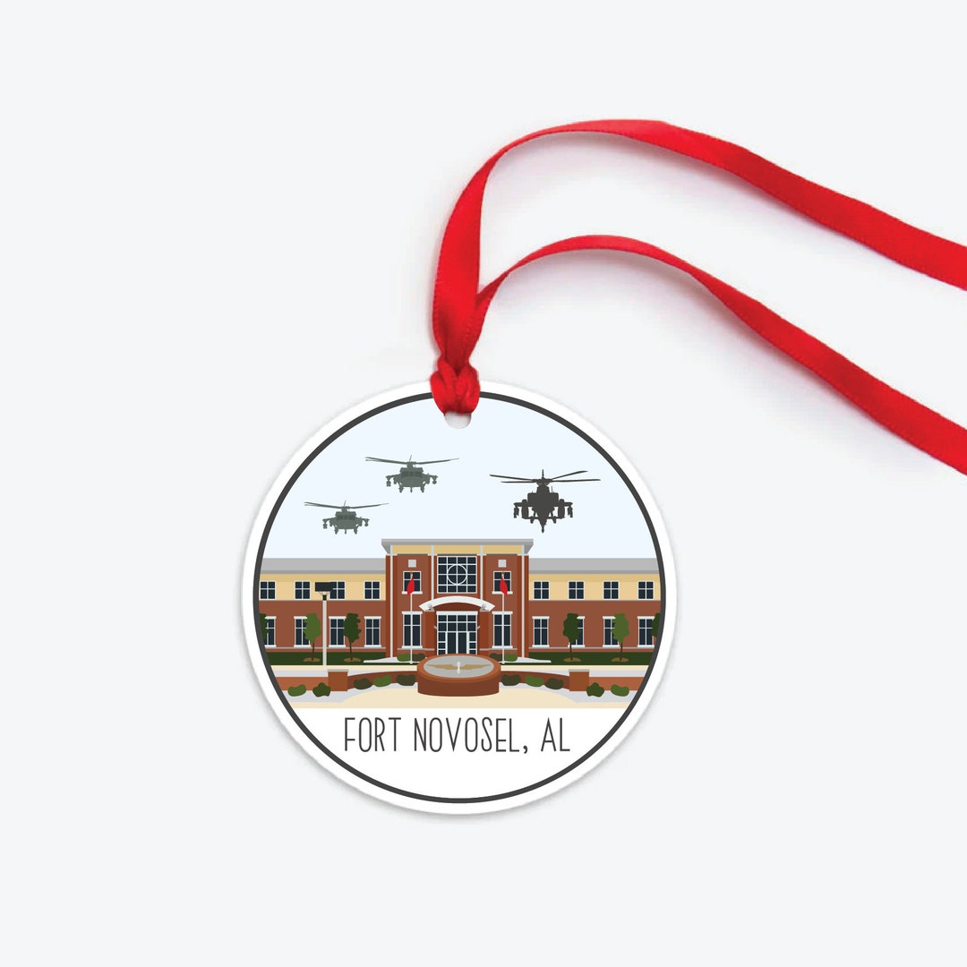 Fort Novosel Army Base Ornament, Fort Novosel Alabama Collectible Duty ...