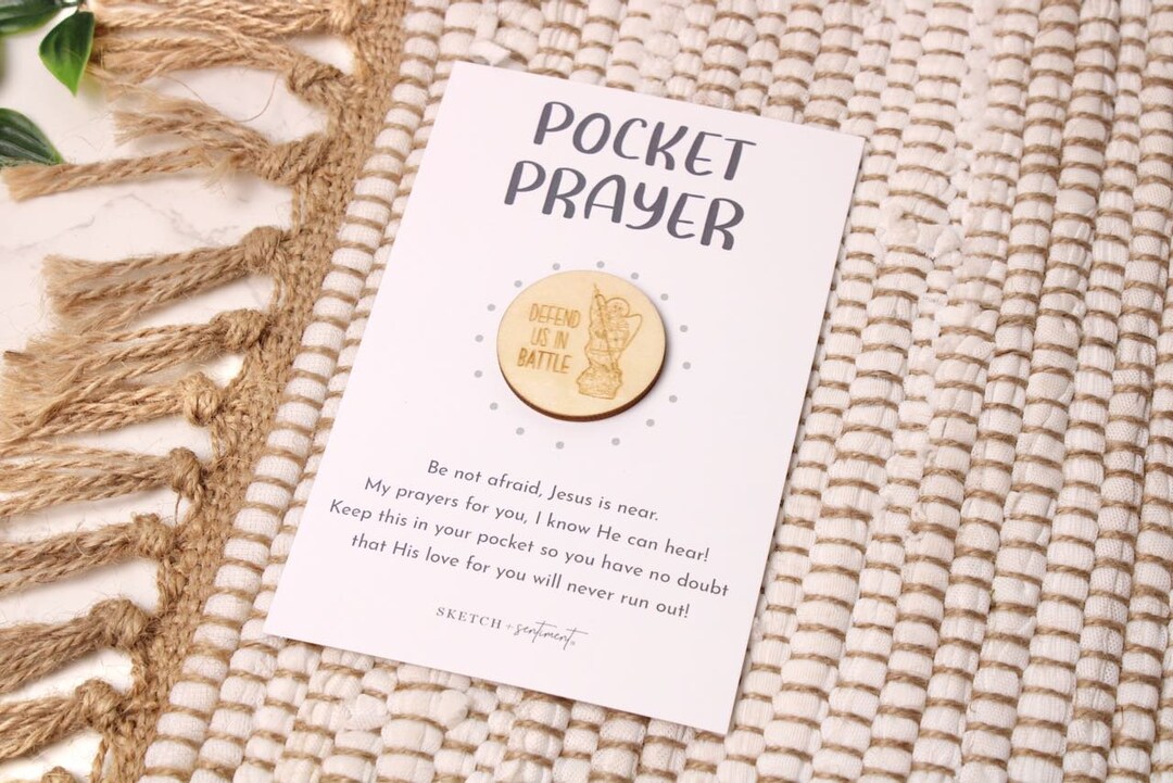 St. Michael the Archangel Pocket Prayer, Catholic Saint Token, Catholic ...