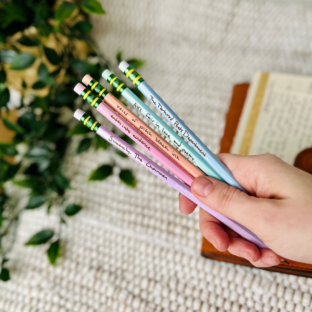 Taylors Engraved Pencils, Custom Pencils, Eras Merch, Pastel Pencils ...